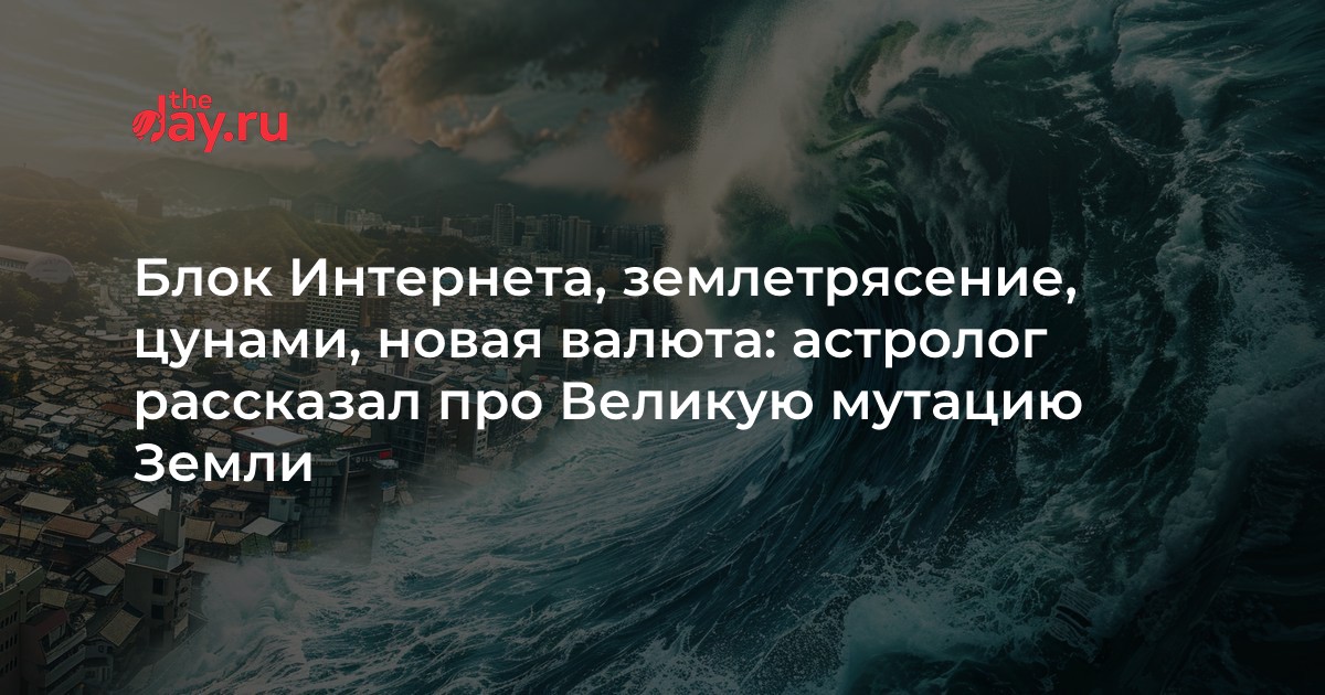 Блок Интернета, землетрясение, цунами, новая валюта: астролог рассказал ...