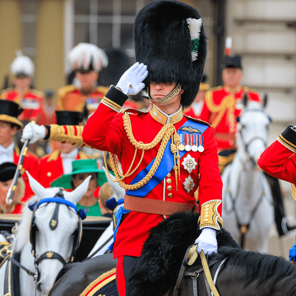 Карл III залез на коня, Кейт хохотала, а солдаты упали в обморок от жары: парад в честь дня ...