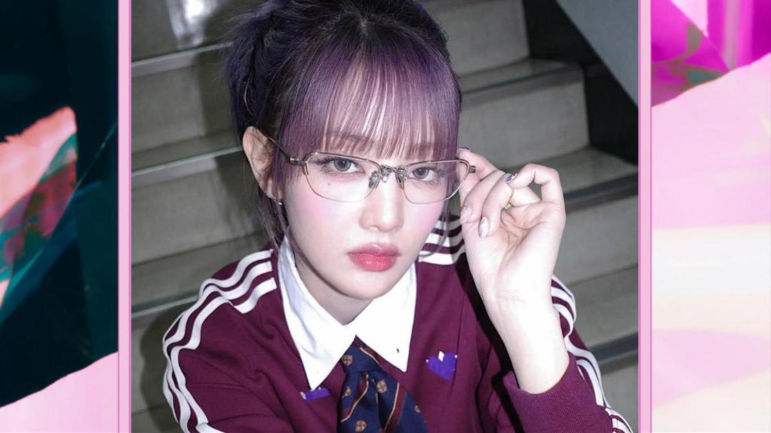 Минни из i-dle показала яркое фиолетовое окрашивание волос на лето 2025 | theGirl