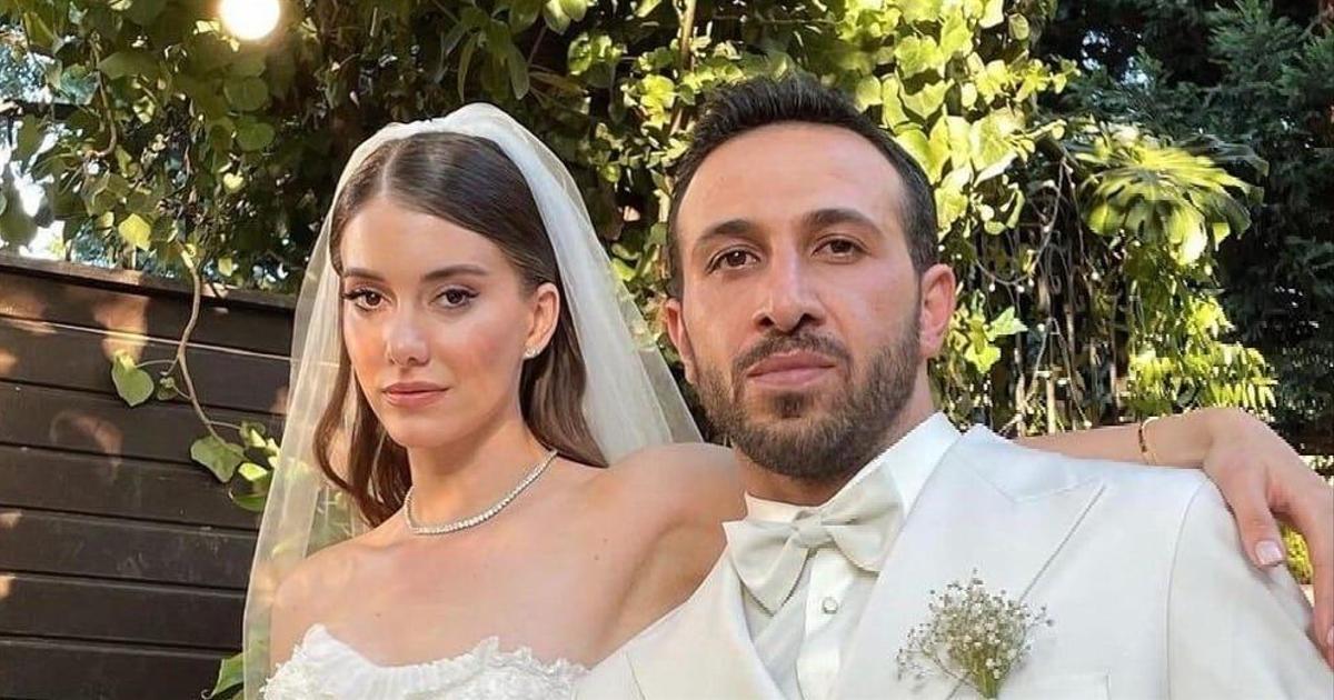 Звезды сериала «Зимородок» Берил Позам и Эрсин Арыджы — Cуна и Абидин играют свадьбу в Стамбуле ...