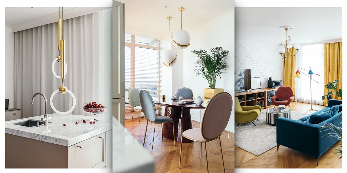 Интерьер в стиле Голливуда 1950-х | myDecor