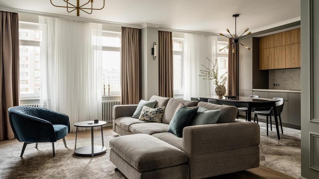 Вне времени и трендов: посмотрите квартиру 102 м² в Москве | myDecor