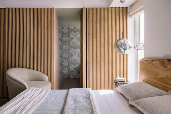 Деревянные рейки в спальне: 30+ примеров | myDecor